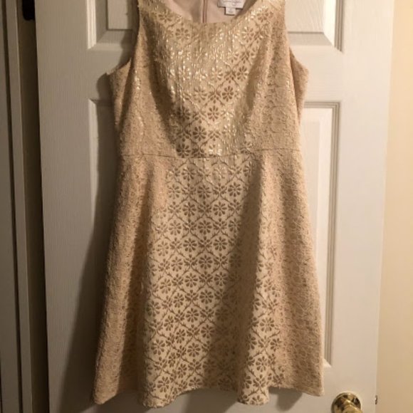 Jessica Simpson | Dresses | Jessica Simpson Gold Dress | Poshmark